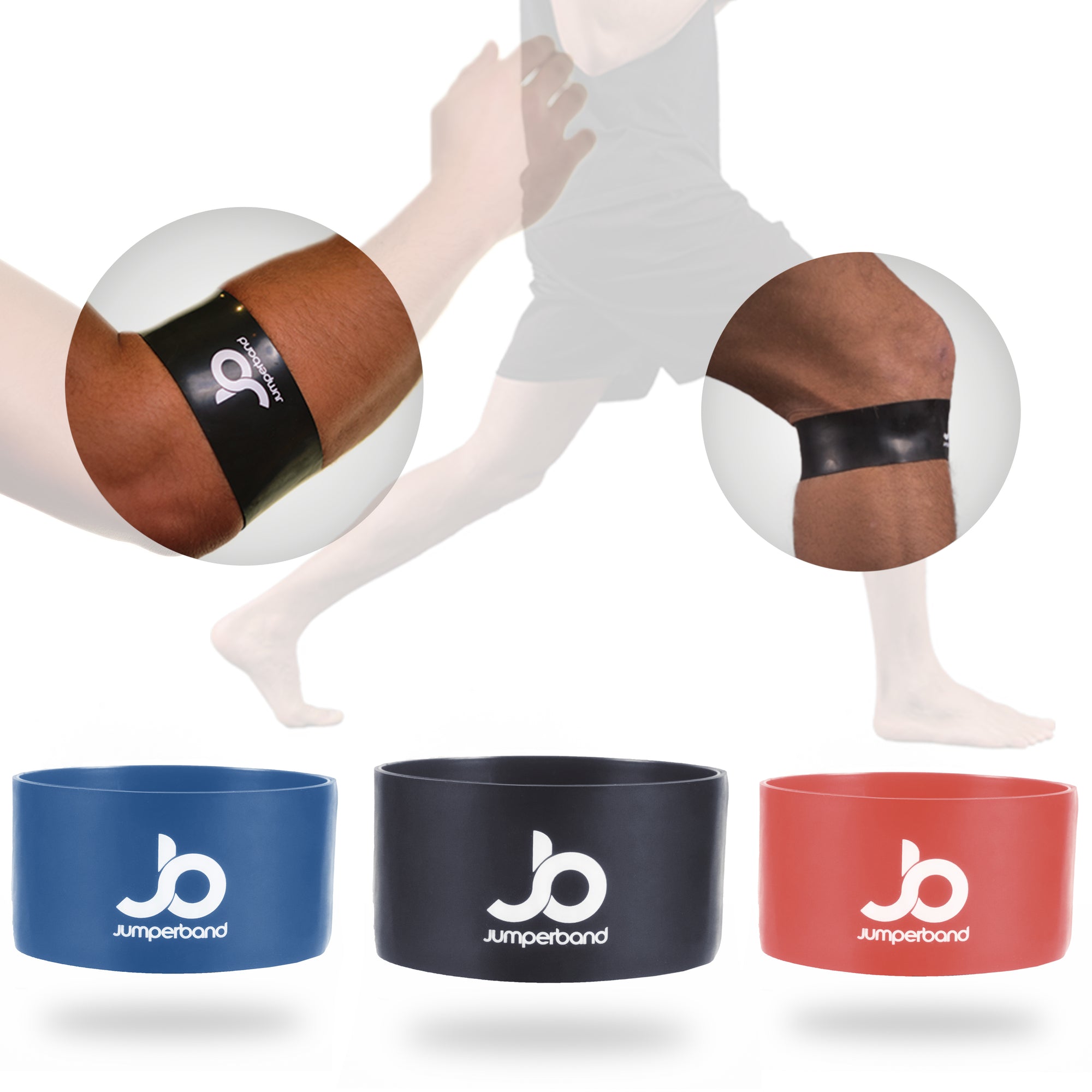 Jumperband black - Patellabandage, Tennisarmbandage